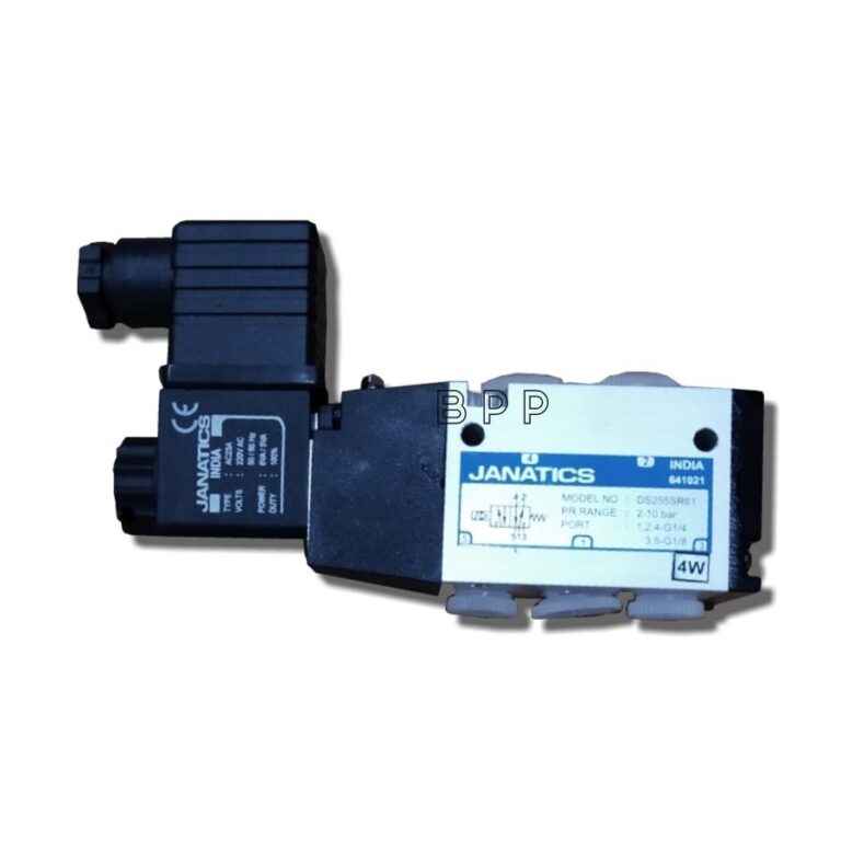 Janatics Brand DS255SR61-W 1/4 -5/2,24V DC Single Sol. sp.return valve ...